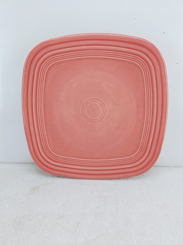 DINNER PLATE "square" Peony pink FIESTA 10.75" NEW | eBay