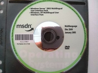 Windows XP & Windows Server 2003 Multilingual User Interface Pack | eBay