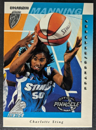 Sharon Manning 1997 Pinnacle Inside WNBA #28 Basketball Card Rookie RC ...