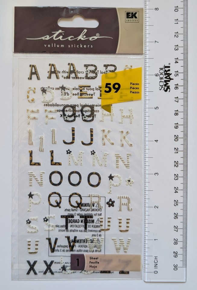 Black & White Adorable Upper Case Alphabet Letters Scrapbooking ...