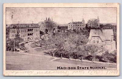 Postcard SD Madison South Dakota Campus View State Normal School ...