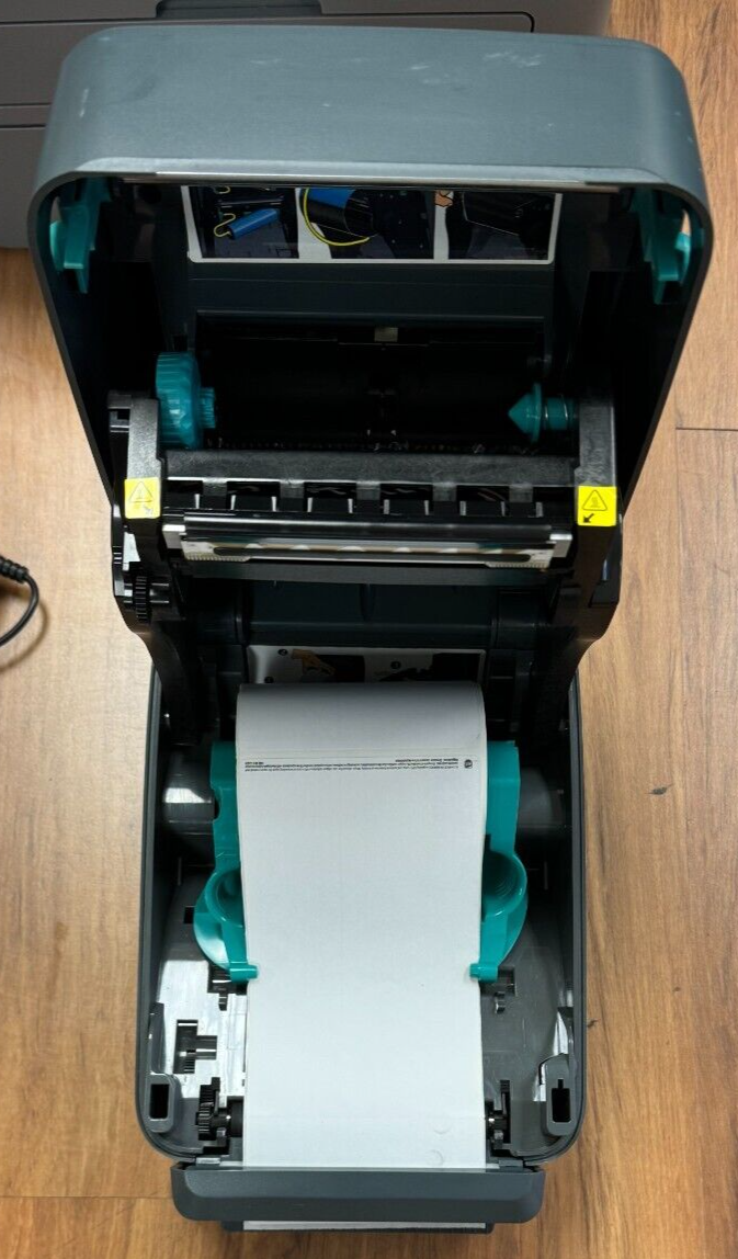 Zebra GX420t Thermal Label Printer (w/ LCD & Cutter Extension) - OEM AC ...