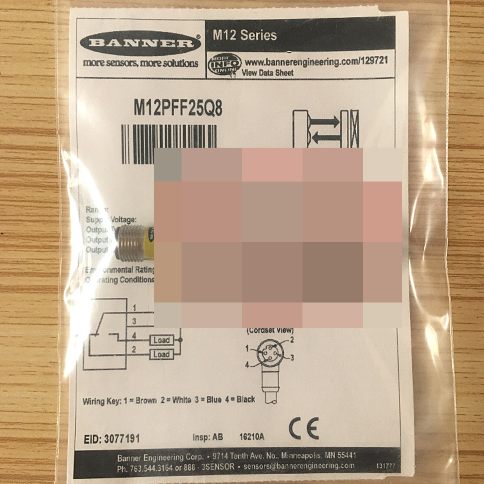 1 pcs new BANNER M12PFF25Q8 Photoelectric Sensor spot stock #YP1 | eBay