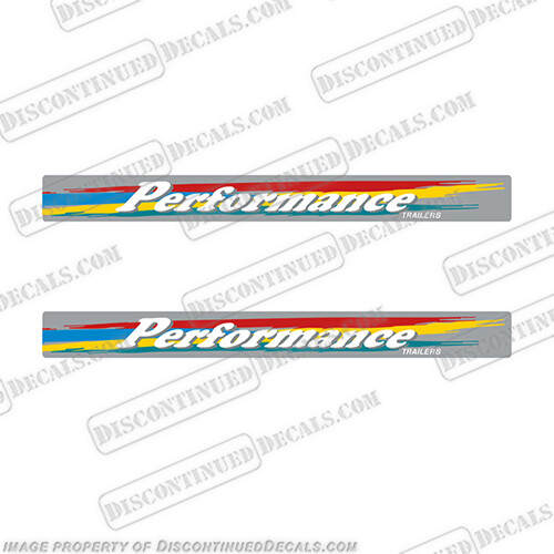 Fits Performance Boat Trailer Decals (Set of 2) with White Lettering ...