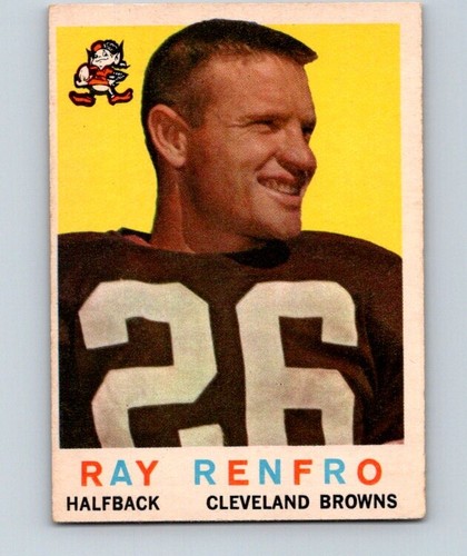 1959 TOPPS FOOTBALL #37 RAY RENFRO MID GRADE EK | eBay