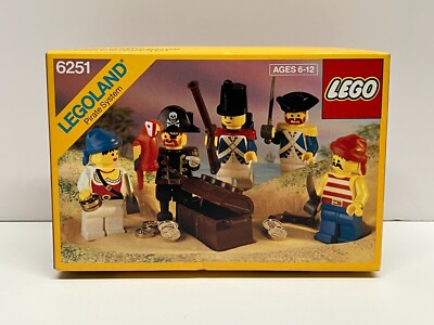 vintage LEGO 6251 Legoland Pirate System Mini Figures ~ Clean Factory ...