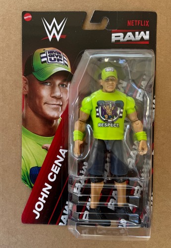 WWE Raw Netflix John Cena Chase Figure Green Shirt Cap Never Give Up ...