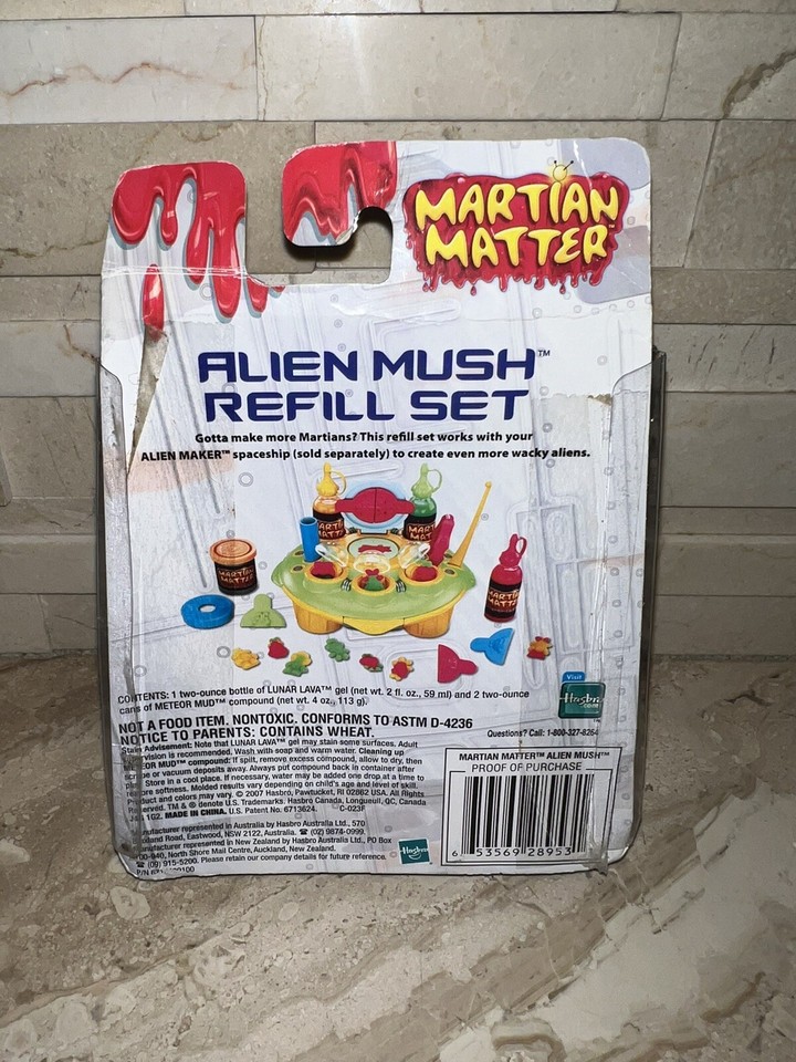 Hasbro Martian Matter Alien Mush Refill Set 2007 New Sealed! | eBay