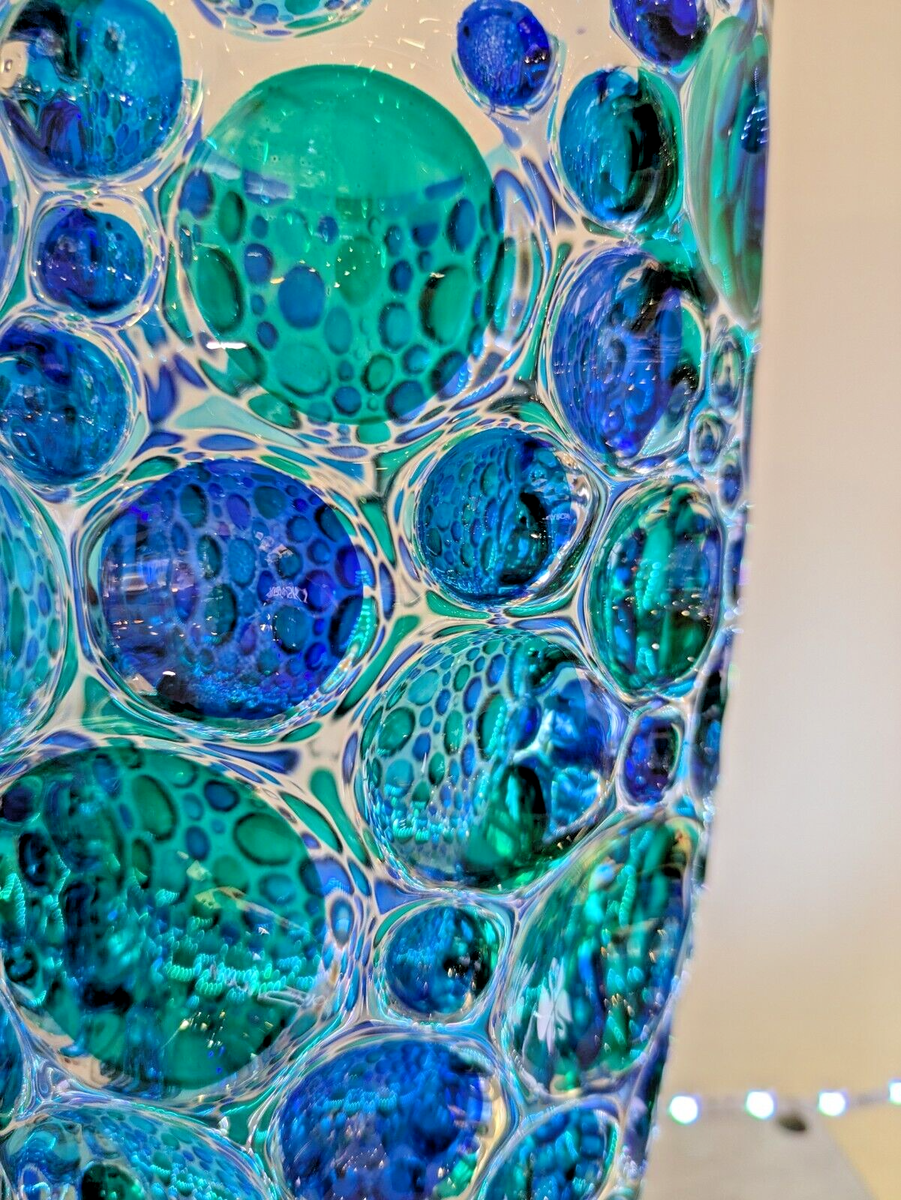Murano CC Zecchin Large Bubble Vase 14 Murano CC Zecchin Large Bubble Vase 14