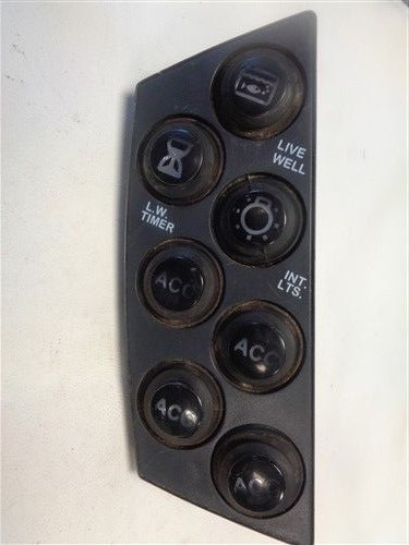 RANGER PUSH BUTTON SWTICH PANEL BLACK 7" X 2 5/8" MARINE BOAT | eBay
