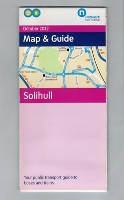 Network West Midlands - Bus & Train Map & Guide - Solihull - October ...