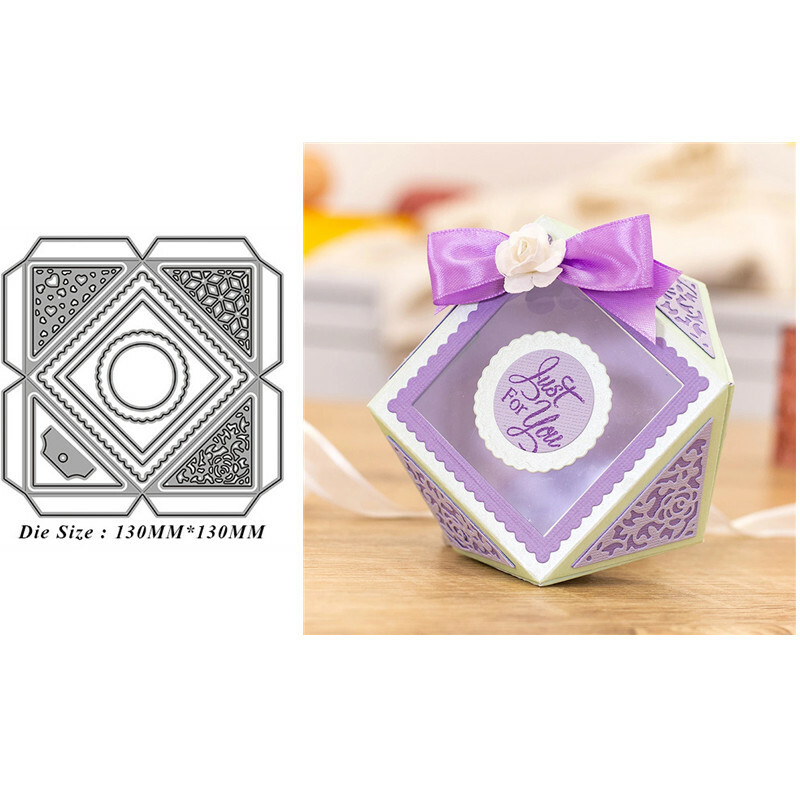 Exploding Box Bag Organiser Metal Cutting Dies Paper Cut Crafts Diy ...