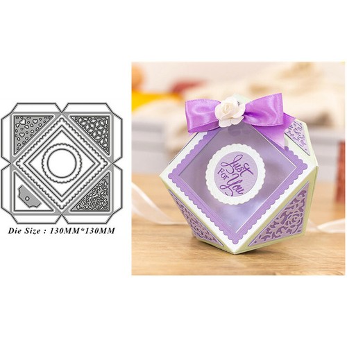 Exploding Box Bag Organiser Metal Cutting Dies Paper Cut Crafts Diy ...
