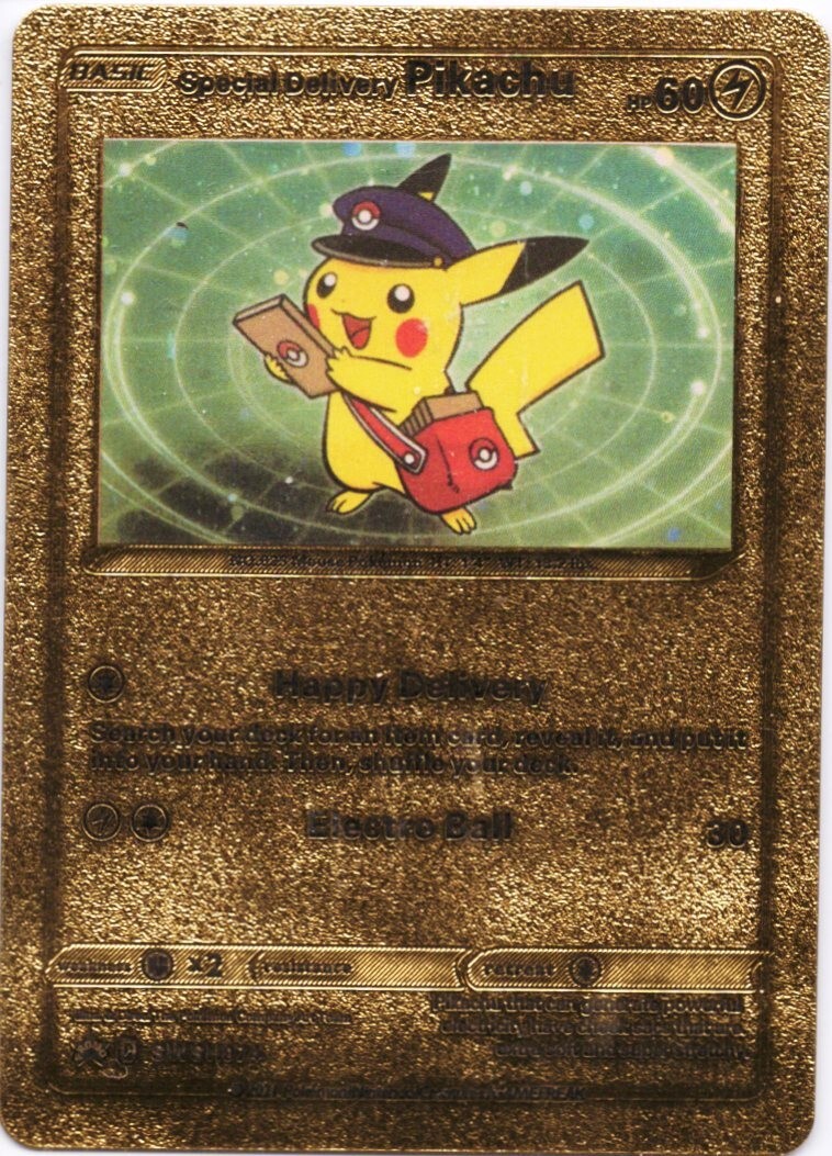 Pokémon TCG Special Delivery Pikachu SWSH Black Star Promo SWSH074 Holo ...