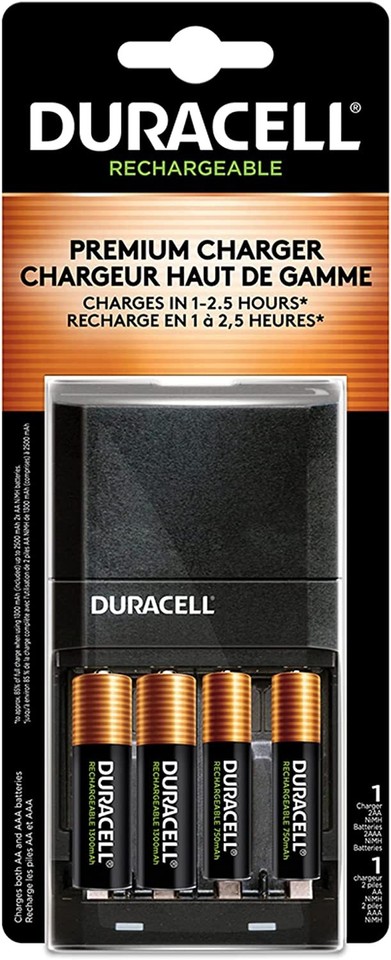Duracell Rechargeable Batteries AA Or AAA / Fast Charger Ni-MH lot ...