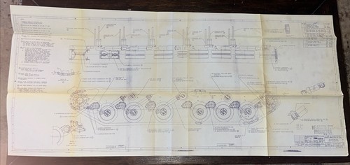 Official U.S. Army Tank Schematics Blueprints 1979 47” X 21” Readiness ...
