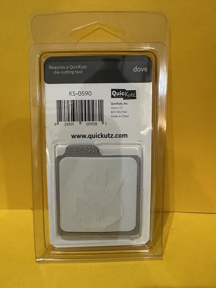 New Quickutz 2x2 DoubleKutz DOVE Retired Rare VHTF Metal Cutting Die ...