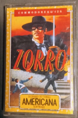 **RARE c64 / c128 Game!** Zorro - Commodore 64 / Commodore 128 Tape | eBay