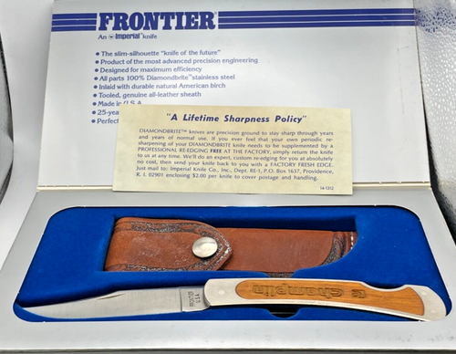 Vintage Frontier by Imperial P IV 5" Lockback in original box unused ...