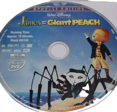 James and the Giant Peach - special edition (DVD disc only, 2000 ...