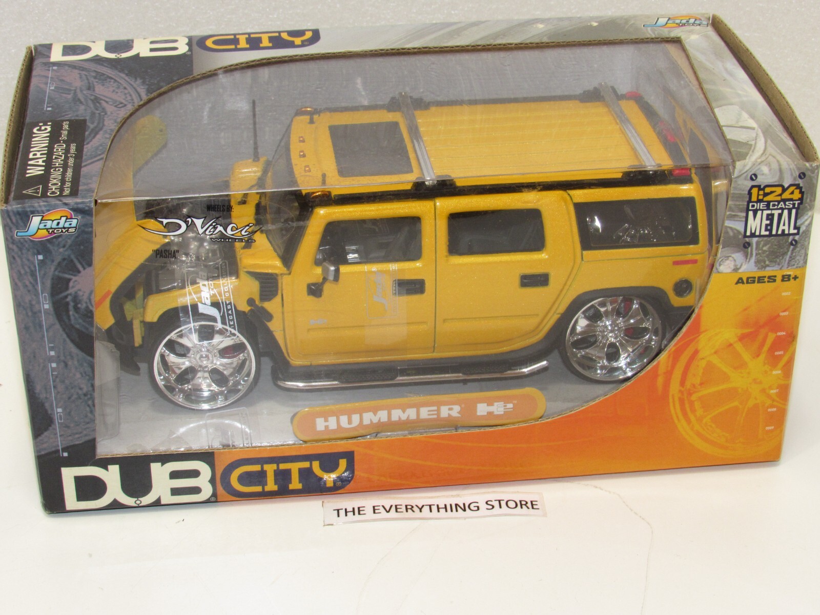 JADA DUB CITY HUMMER H2 1:24 METALLIC YELLOW NEW IN BOX | eBay