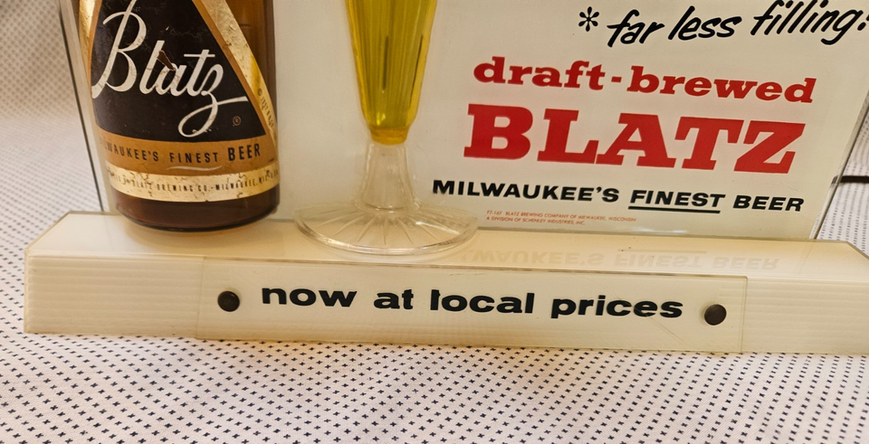 Wonderful - Vintage BLATZ draft-brewed BUBBLER MOTION Beer Sign - See ...