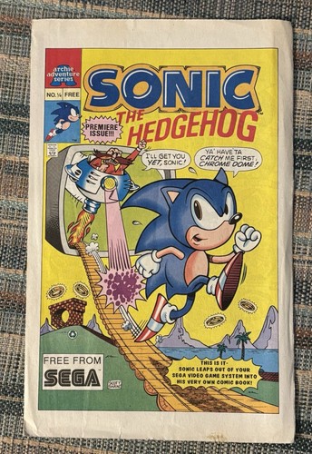 Archie Comics SONIC THE HEDGEHOG Premiere Issue # 1/4 Sega Promo | eBay