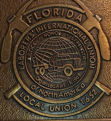 Vintage Laborers International Union Of North America Florida Local ...