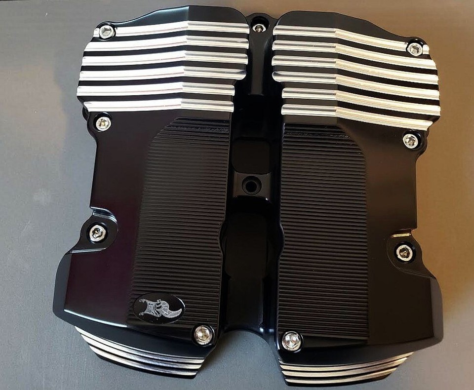 KENS FACTORY HARLEY M8 ROCKERS BOXES POLISHED OR CONTRAST CUT IN STOCK ...