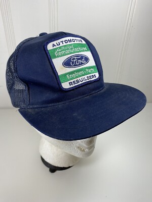 Vintage Ford Automotive Remanufactured Rebuilders Trucker Hat Cap ...