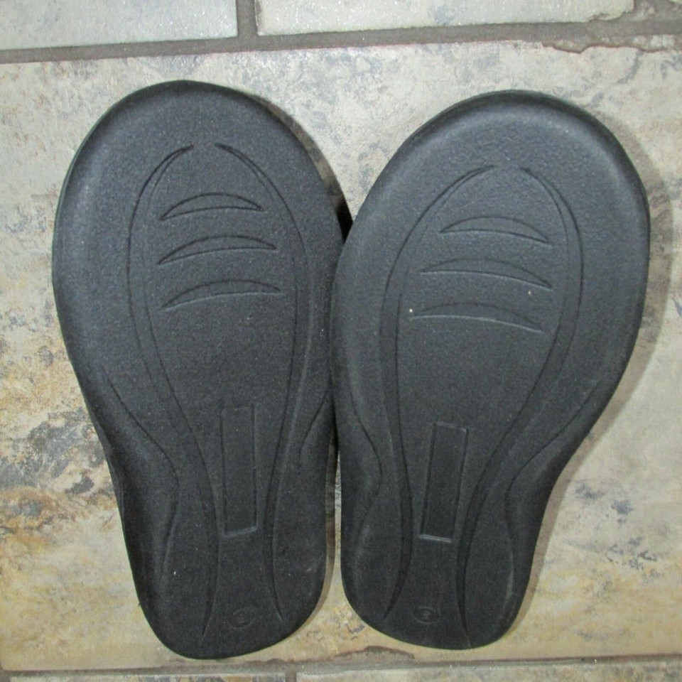 Unisex Memory Foam Indoor Walker Slippers Black Fits 8 - 9 (Men) or 9 ...