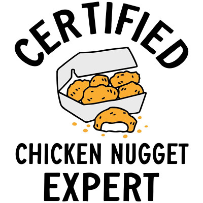 Certified Chicken Nugget Expert Sticker Decal | eBay
