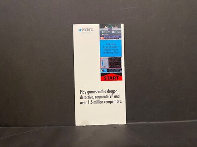 Prodigy Multiplayer PC Pamphlet Advert 90s INSERT ONLY Vintage Paper | eBay