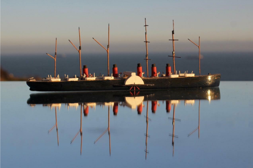 SS GREAT EASTERN ORIGINAL MODEL SHIP 100' to1" BASSETT LOWKE STYLE JOHN ...