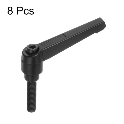 8pcs M8 x 32mm Threaded Stud Adjustable Clamping Lever Handle Bolt Knob ...