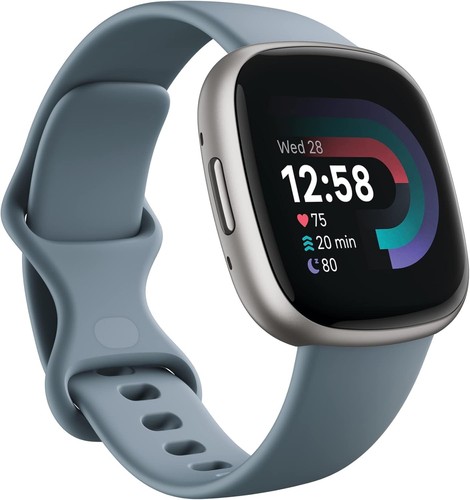 Fitbit Versa 4 Health & Fitness Smartwatch with GPS | Waterfall Blue ...