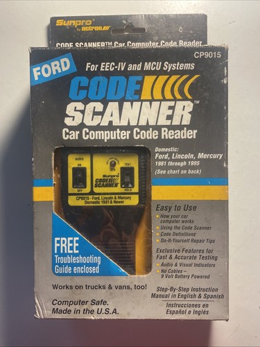 Sunpro Actron Code Scanner CP9015 1981-1995 Ford, Lincoln, Mercury EEC-IV MCU | eBay