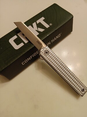 CRKT 7083 SILVER Rogers Design Micro Flipper Knife New In Box | eBay