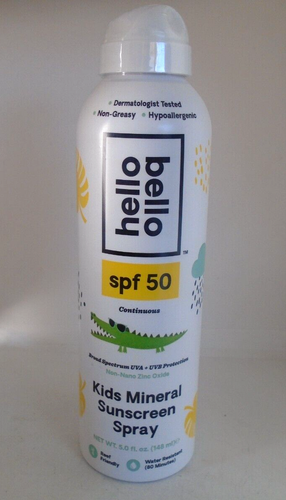 Hello Bello SPF 50 Mineral Sunscreen Spray 5 oz Hypoallergenic | eBay