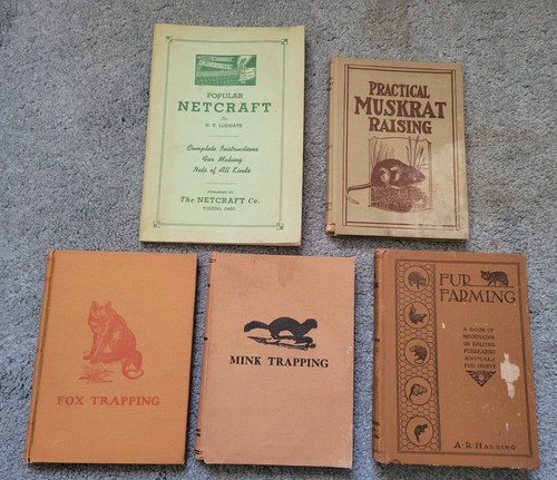 Antique Vintage Lot - Fox Trapping, Mink Trapping, Fur Farming, 1930s ...