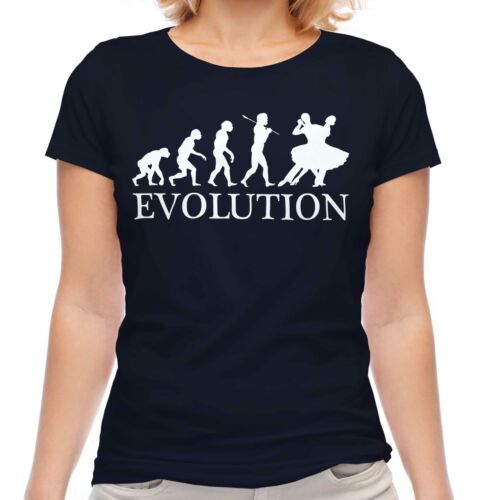 FOXTROT DANCING EVOLUTION OF MAN LADIES T-SHIRT TEE TOP GIFT CLOTHING ...