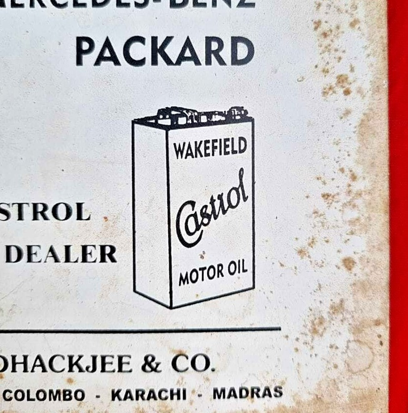 Original 1930's Old Vintage Antique Very Rare Castrol Oil Ad. Tin Sign ...