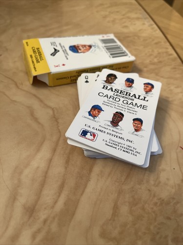 BASEBALL LEGENDS CARD GAME 1991 BY US CARD SYSYEMS COMPLETE | eBay