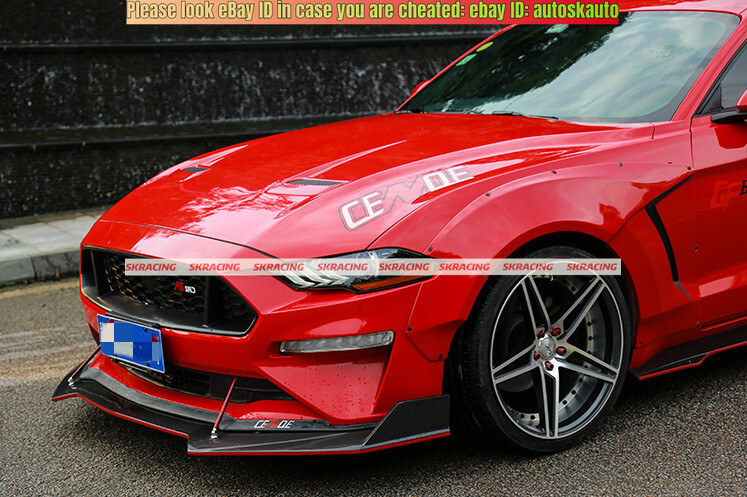 For Ford Mustang 15-20 GT500 Fender Flares Wide Body Kit Wheel Arch ...