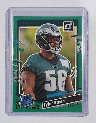 2023 Panini Donruss TYLER STEEN RC Rated ROOKIE Green Press Proof Card ...