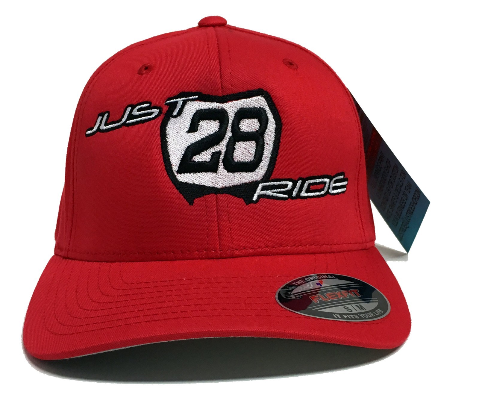 CUSTOM MX NUMBER PLATE HAT JUST RIDE FLEXFIT CAP MOTO MOTOCROSS YZ KTM ...
