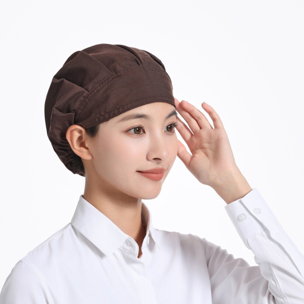 Breathable Work Hat Solid Cafe Bar Baker Hat Hot Sale Waiter Work Caps ...