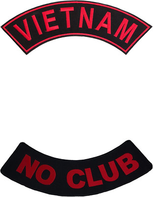 Vietnam NO Club Rocker 2 Patches Set Sew on for Vest Jacket | eBay