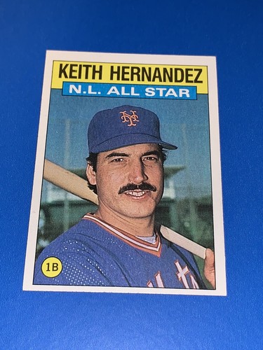 1986 Topps Keith Hernandez All Star baseball Card Mets #701 Set Break ...