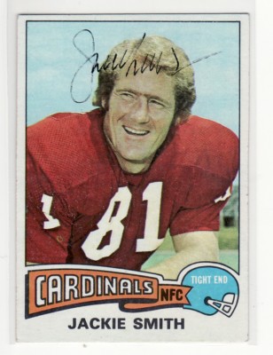 JACKIE SMITH ST. LOUIS CARDINALS 1975 TOPPS #14 AUTOGRAPHED CARD | eBay